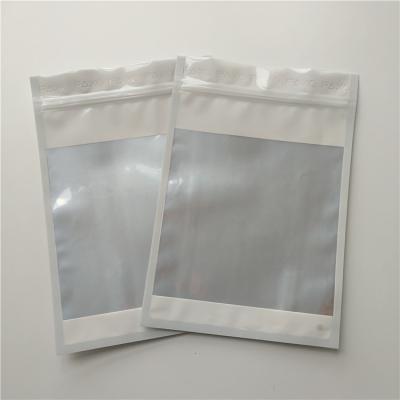 China Garment Holographic Foil Pouch Packaging k Clear Front For Sock / Underwear for sale