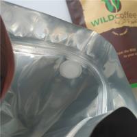 China Resealable Tea Bags Packaging Aluminum Foil Stand Up Coffee Bag With Valve for sale