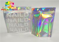 China printing zipper plastic mylar foil k packaging hologram laser holographic stand up zip pouch bag for gift/bottles for sale