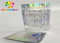 China printing zipper plastic mylar foil k packaging hologram laser holographic stand up zip pouch bag for gift/bottles for sale