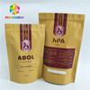 China Laminated Material Plastic Pouches Packaging k Stand Up Bags With One Way Valve for sale