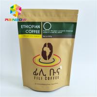 China Laminated Material Plastic Pouches Packaging k Stand Up Bags With One Way Valve for sale