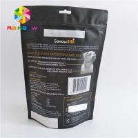China Food Grade Plastic Pouches Packaging Matt Black Surface Coffee Bag k FDA Marked for sale