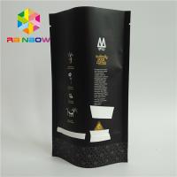 China Food Grade Plastic Pouches Packaging Matt Black Surface Coffee Bag k FDA Marked for sale