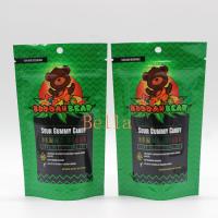 China Clear Window Stand Up Zipper Pouch Custom Printing For Herbal Tea CBD Powerfood Packaging for sale