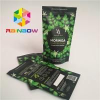 China Matte Surface Finish Plastic Pouches Packaging Zipper Stand Up Protein Powder Bag for sale