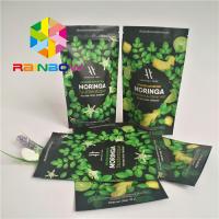China Stand Up k Plastic Pouches Packaging Aluminum Foil Lined Matcha Powder Green Tea Bag for sale