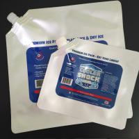 China Shock Ice Spout Pouch Packaging Bag Aluminum Foil Cooler Customized For Frozen Food for sale