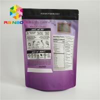 China Recyclable Plastic Pouches Packaging Aluminum Foil Tea Food k Bag For Protein Powder for sale