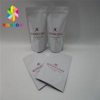 China Good Grade Custom Printed Stand Up Pouches Valve Hot Stamping Printing Skill SGS Approval for sale