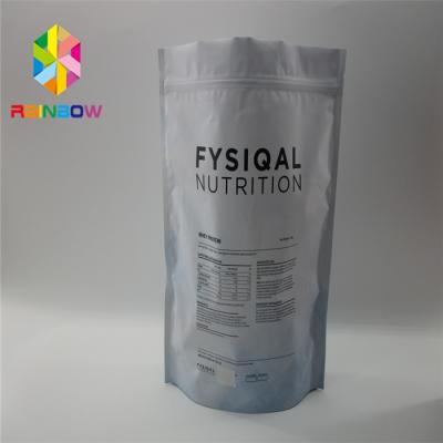 China Zipper Reclosable Plastic Pouches Packaging Double Sided Matte Gold Flat Food Safe Bags for sale
