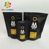 China Stand Up Plastic Pouches Packaging Printed One Way Valve k Coffee Bag for sale