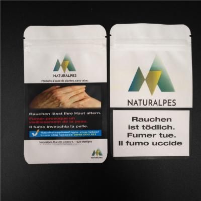 China THC CBD Gummies Herbal Incense Packaging Biodegradable White Kraft Bags Food Pouches for sale
