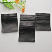 China Child Proof Mylar Zip Lock Bags Plastic Matte Black Gummy Candy Weed Packaging for sale