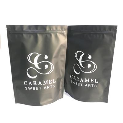 China Aluminum Foil Tea Packaging Pouch Smell Proof Front Window Mylar Bags For Gummy Candy Weed for sale