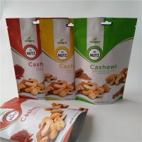 China Custom Printing Plastic Pouches Packaging Stand Up Zipper Bag With One Way Degassing Valve for sale