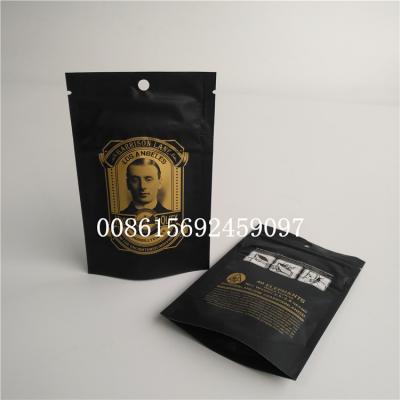 China Smell Proof Small Plastic Pouches Packaging Weeds Mylar Child Resistant Bag for sale