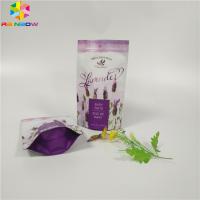 China Custom Matte Printing Foil Pouch Packaging Flat Bottom Body Scrub Bag With Zipper for sale