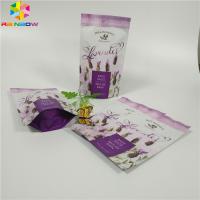 China Custom Matte Printing Foil Pouch Packaging Flat Bottom Body Scrub Bag With Zipper for sale