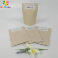 China Zip Lock Pouch Kraft Custom Printed Paper Bags Scrub Packaging Biodegradable Moisture Proof for sale