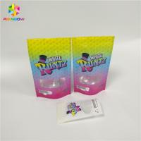 China Smell Proof Recyclable Tea Bags Packaging Zip Lock Window Runtz Laser Hologram for sale