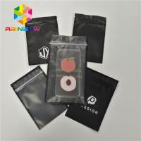 China Custom Printed Three Side Seal Plastic Bag For Phone Shell Packaging With Zipper and Clear Front for sale