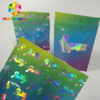 China Moisture Proof Stand Up Zipper Pouch Bags RUNTZ Colorful Mylar Laser Hologram Zip Lock for sale