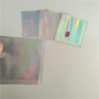 China Rainbow Packaging Sealed Plastic Bags Heat Sealed Mini Transparent Holographic Jewelry Pouch for sale