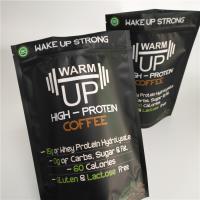China Matte Black Biodegradable Stand Up Zipper Pouch Bags Plastic Mylar Coffee Sachet Packaging for sale