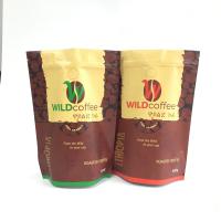 China Custom Printed Coffee Bag Zip Lock Aluminum Foil Plastic Coffee Packing Doypack Stand Up Three Side Seal Pouch for sale