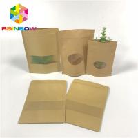 China Rectangle Round Window Customized Paper Bags 50-200 Microns Thickness For Packaging for sale