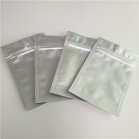 China Plain Silver Color Stand Up Zipper Pouch Bags Customized Laminated Packaging for sale