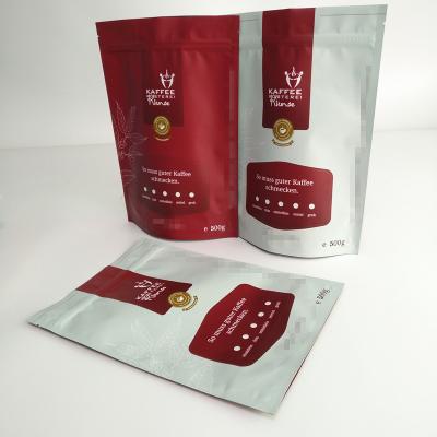 China Matte Sealable Bags Packaging , Stand Up Pouch Bags 500 Grams For Coffee Packaging for sale