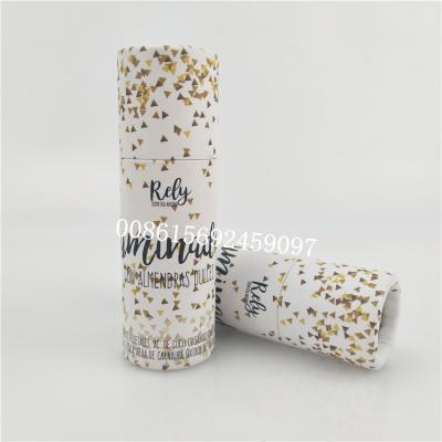 China Customized Round Gift Packaging Boxes , Cylinder Box Packaging Kraft Paper For Candy for sale