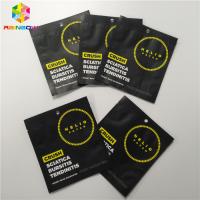 China Customized Foil Pouch Packaging Three Side Sealing Matte Black Surface Smell Proof for sale
