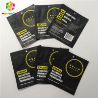 China Customized Foil Pouch Packaging Three Side Sealing Matte Black Surface Smell Proof for sale