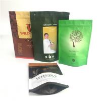 China Aluminum Foil Stand Up Pouch Packaging Valve Zipper Lock Bag For Tea / Coffee for sale