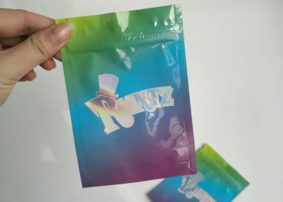 China Smell Proof Plastic Pouches Packaging Weed Runtz Bag Gravure Printing With Clearly Window for sale
