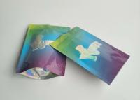 China Moisture Proof Plastic Pouches Packaging Clearly Window Holographic Cookies With Zipper for sale