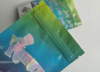 China Hologram Weed Stand Up Zipper Pouch Smell Proof Runtz Bag With Clearly Window for sale