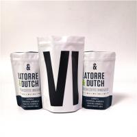 China Matte White Coffee Bag Plastic Pouches Packaging Aluminum Foil Heal Seal Pouch for sale