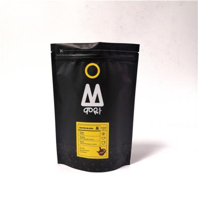 China Stand Up Plastic Pouches Packaging Food Grade Aluminum Foil Coffee Bag Gravnre Printing for sale