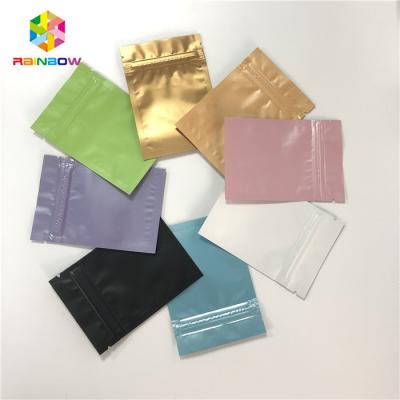China Full Color Aluminum Foil Pouch Packaging k Flat 3 Side Sealed Bags for sale