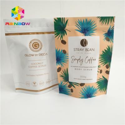 China Aluminum Foil Stand Up Coffee Pouches , Plastic k Bags With Tear Notches for sale