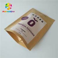 China Eco Friendly Foil Pouch Packaging Food Grade k Logo Printed Kraft Craft Paper for sale