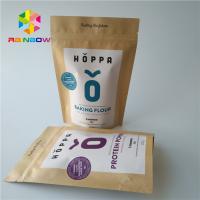 China Eco Friendly Foil Pouch Packaging Food Grade k Logo Printed Kraft Craft Paper for sale