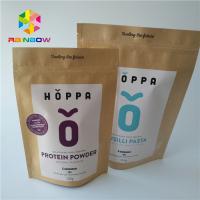 China Eco Friendly Foil Pouch Packaging Food Grade k Logo Printed Kraft Craft Paper for sale