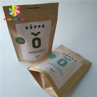 China Eco Friendly Foil Pouch Packaging Food Grade k Logo Printed Kraft Craft Paper for sale