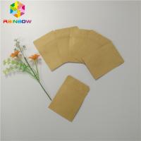 China Reusable Kraft Paper Bags Three Side Heat Seal Packaging For Cosmetics Sample Packet for sale