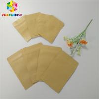 China Reusable Kraft Paper Bags Three Side Heat Seal Packaging For Cosmetics Sample Packet for sale